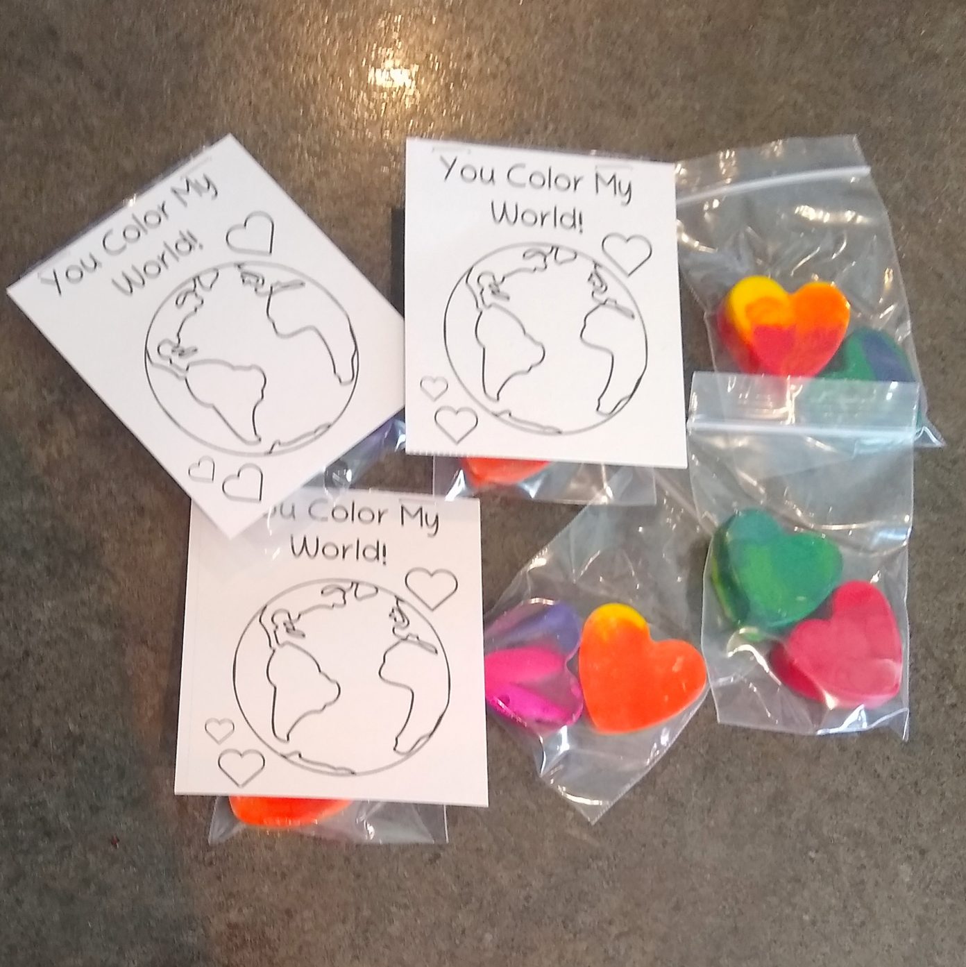 DIY Crayon Hearts with a Printable Valentine!